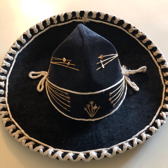 Accessories | Vintage Black Velvet Sombrero Inside Label Reads Paris ...